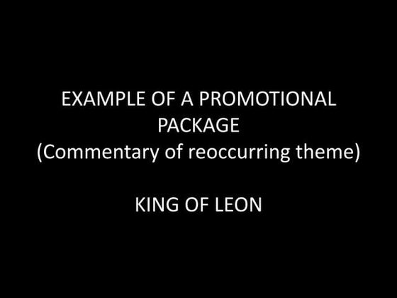 Promotional package example kol | PPT
