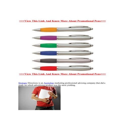 Promotional pens sp | DOC