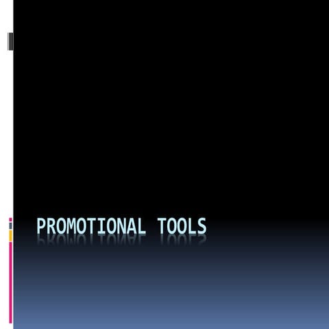 Promotional tools | PPTX