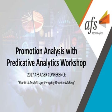 Promotion Analysis With Predicative Analytics Workshop Pptx Sales