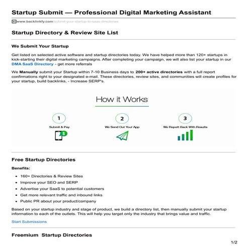 Startup Promotion kit | PDF