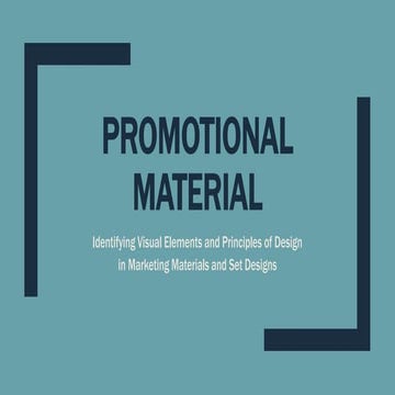 Promotional Material | PPTX