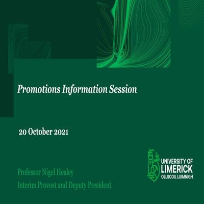 Academic Promotions Information Session | PPTX