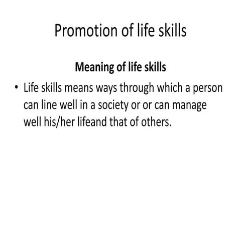 Promotion of life skills.pptx