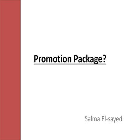 Promotion package | PPT