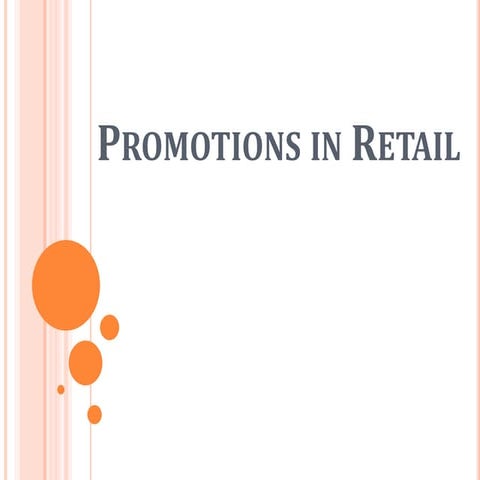 Promotions in retail | PPTX