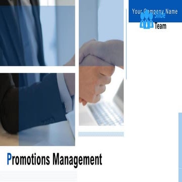 Promotions Management Powerpoint Presentation Slides | PDF