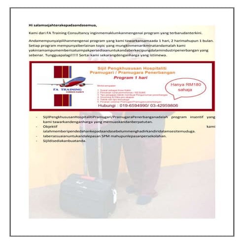 Senarai Program dan Promosi | PDF