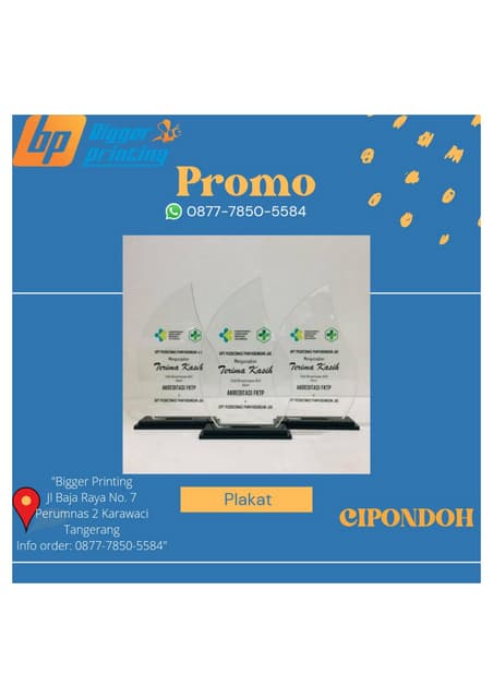 FAST RESPON, Wa.Call. 0877-7850-5584, Tempat Bikin Plakat di CIPONDOH Tangerang.pdf