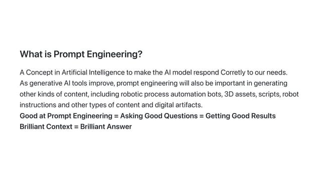 Prompt Engineering.pptx | Technology Industry | Industries