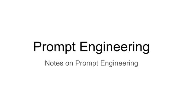 Prompt Engineering | PDF