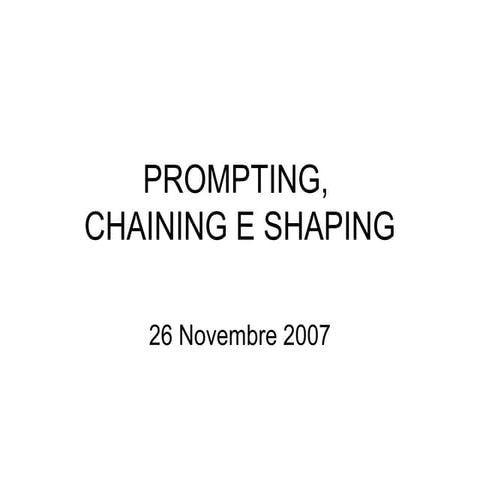 Prompting chaining e_shaping | PPT