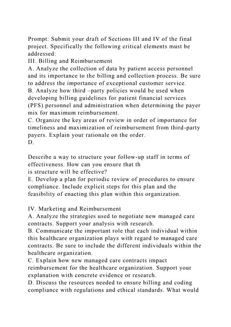 7-2 Final Project Submission White PaperI. Reimbursement and the .docx ...