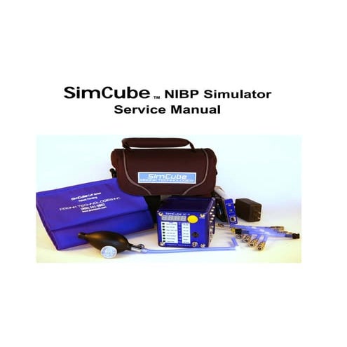 NIBP Simulator Service Manual | PDF | Heart and Cardiovascular Diseases ...