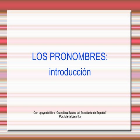 Pronombres Complemento | PPT