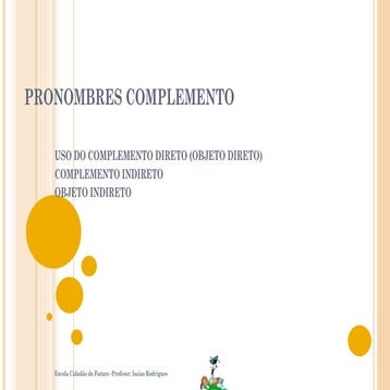 Pronombres complemento 3º bimestre | PDF