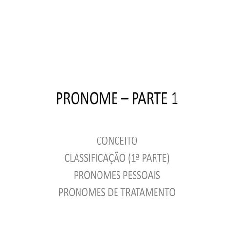 Pronome – parte 1 | PPTX