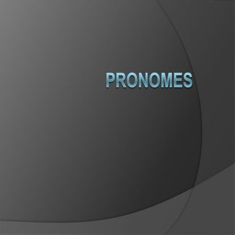 Pronomes | PPTX