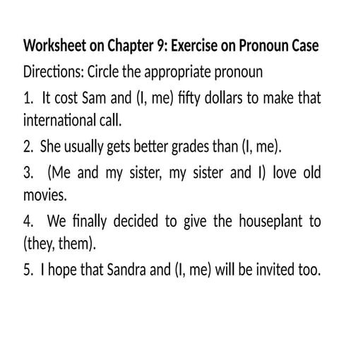 pronoun and it usage in the sentences .. | PPTX