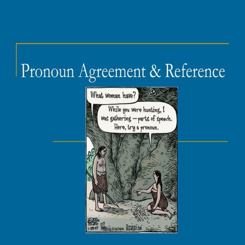 Pronoun Agreement & Reference | PPT
