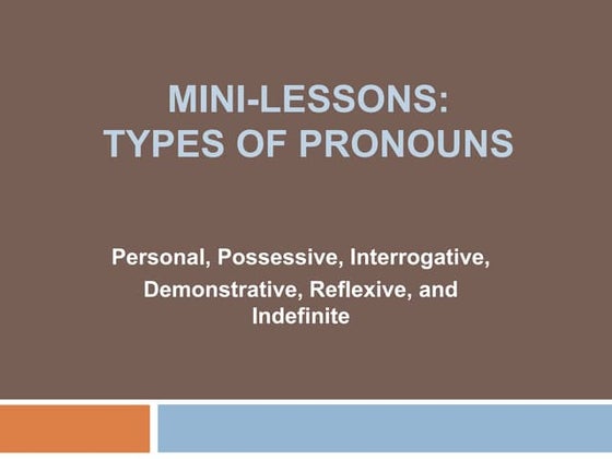 Demonstrative pronouns | PPTX