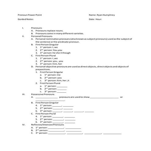 Pronoun power point_guided_notes25 (4) | DOCX
