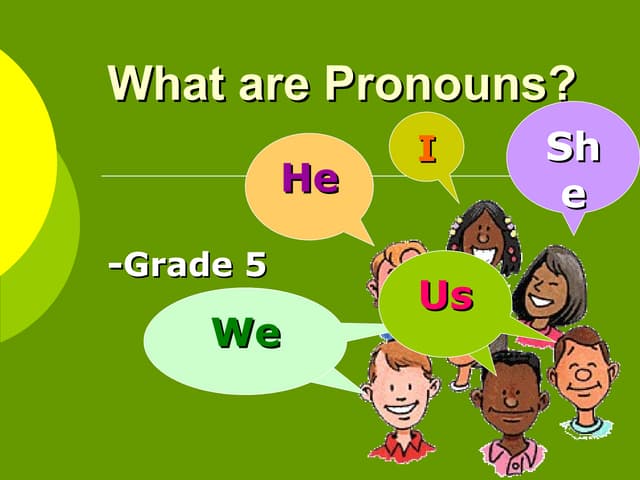Pronouns (grade 4) | PPTX