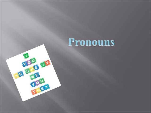 Pronoun Agreement & Reference | PPT