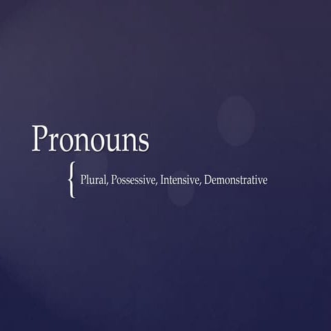Pronouns | PPTX