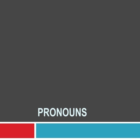 Pronouns | KEY