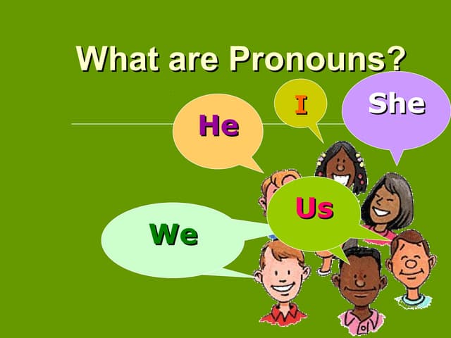 Personal pronouns | PPTX