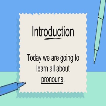 pronouns - basic English grammar for children | PPTX
