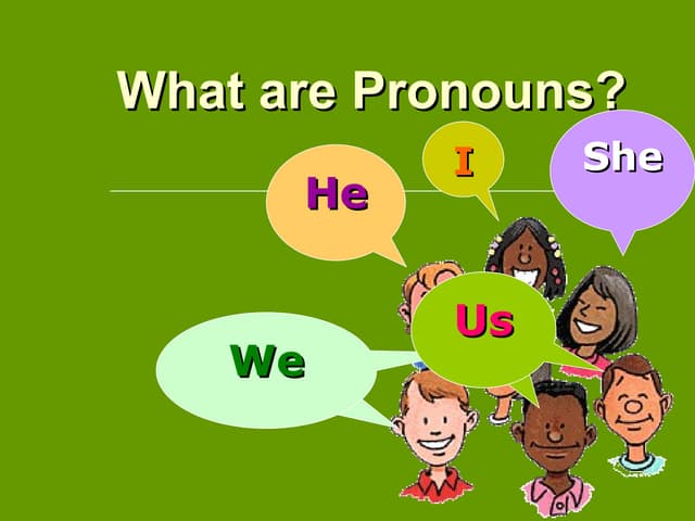 Pronouns second grade | PPTX