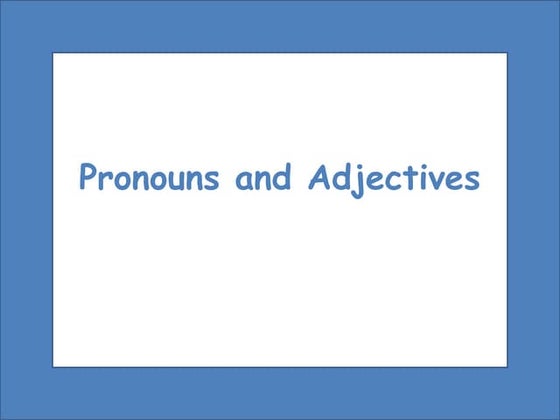 Pronouns tabletu | PPT