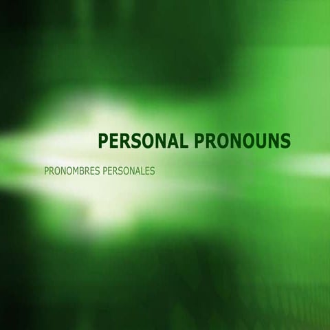 Pronouns, adjectives and possessives | PPT
