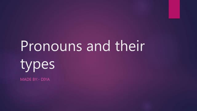 Pronoun | PPTX