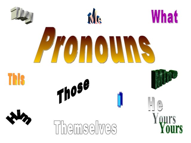 Pronouns | PPT