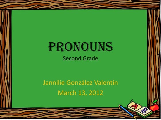 Pronouns 2nd Grade | PPT