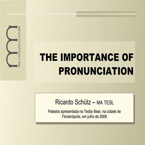Pronunciation | PPT