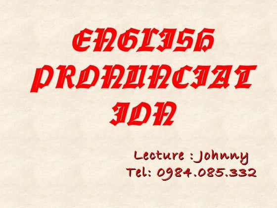 Pronunciation lesson /æ/ and /ɛ/ | PPTX