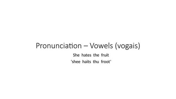 Long vowel sounds | PPT