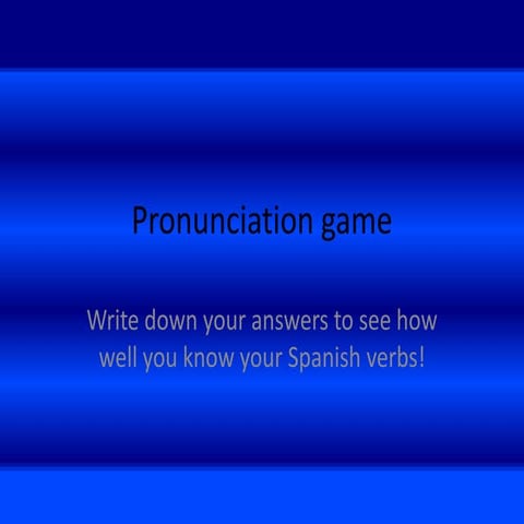 Pronunciation game | PPTX