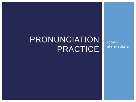 Pronunciation | PPTX