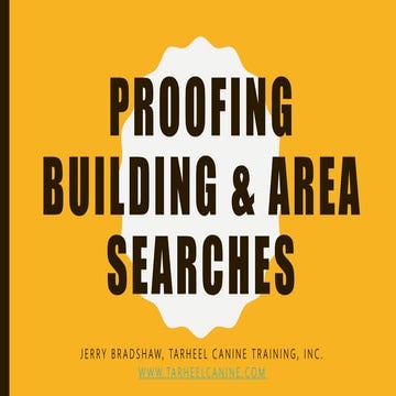 Proofing Building & Area Searches | PPTX