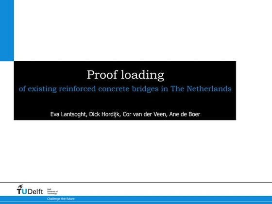Recommendations for proof load testing of reinforced concrete slab ...