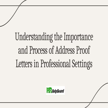 Proof of Address, Proof Letter for Passport | PPT