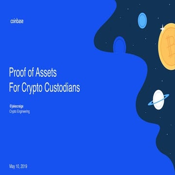 Proof of Assets for Crypto Custodians by Jake Craige | PDF