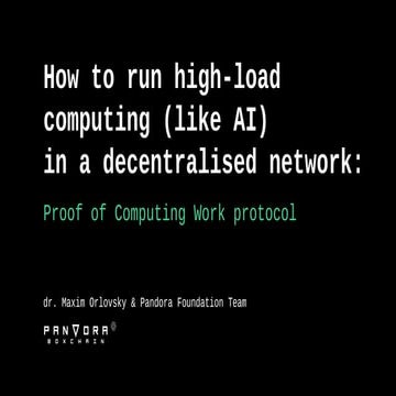 Proof of Computing Work Protocol by Pandora Boxchain | PDF | Computer Software and Applications ...