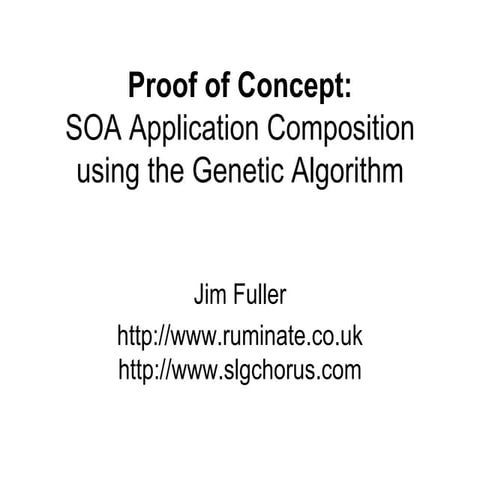 Implementing The Genetic Algorithm In Xslt Poc Ppt 