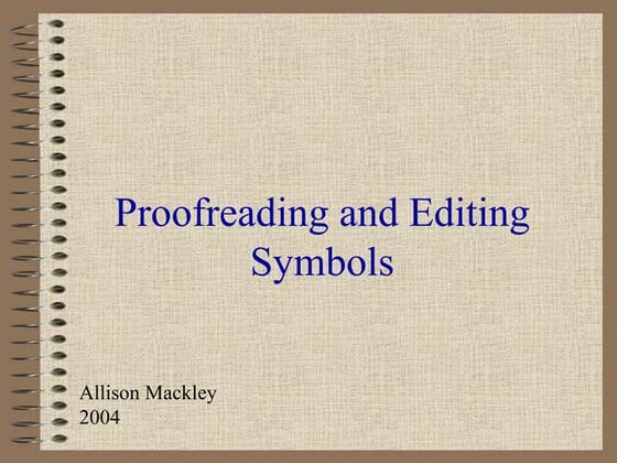 copy editing symbols | PDF